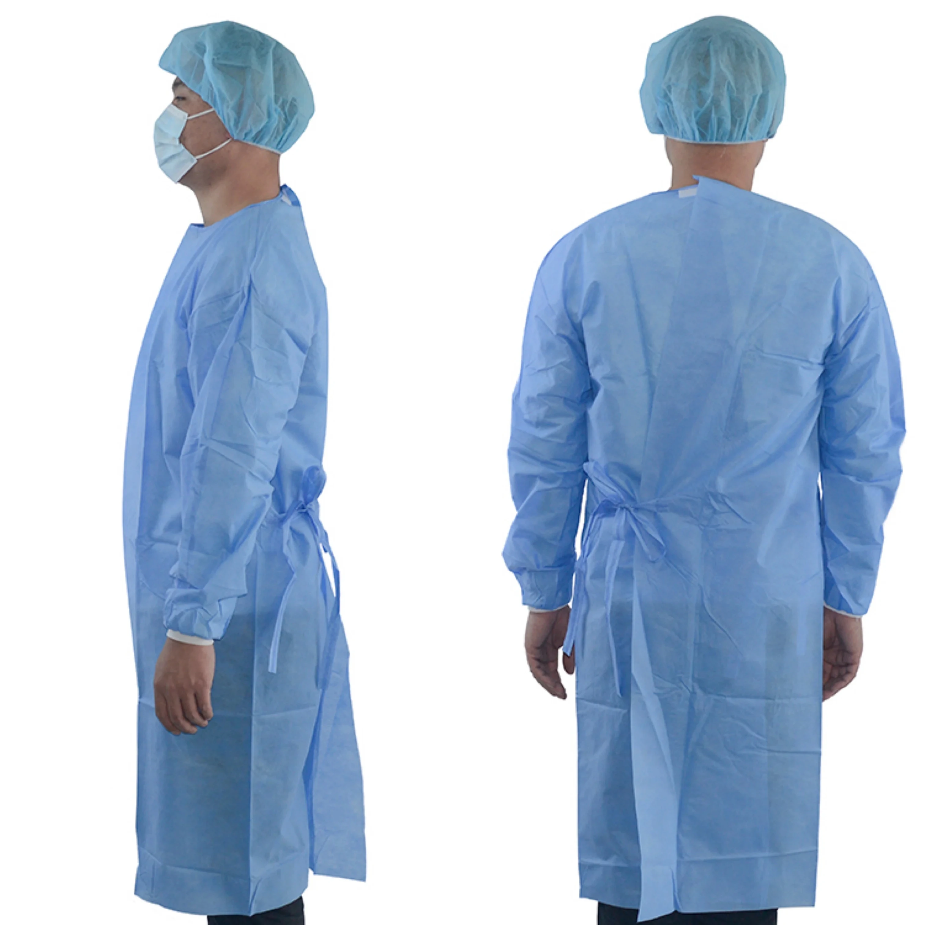 Disposable Hospital Patient Medical Disposal Sms Uniforms Gown Nonwoven ...