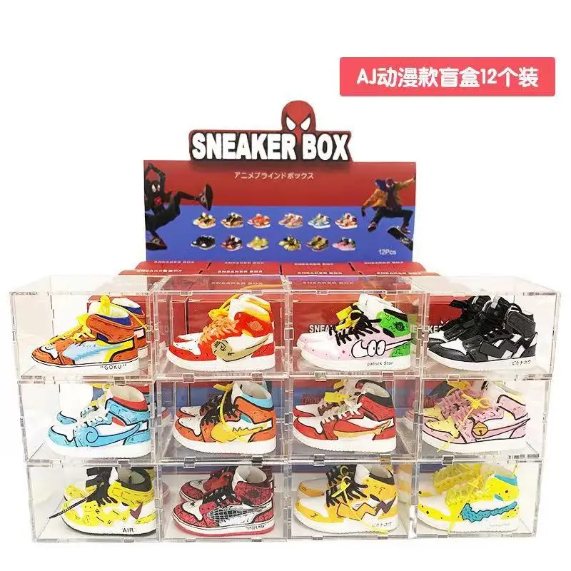 Wholesale Pvc 3d Cute Sneaker Shoe Keychain Surprise Box - Buy Shoe ...