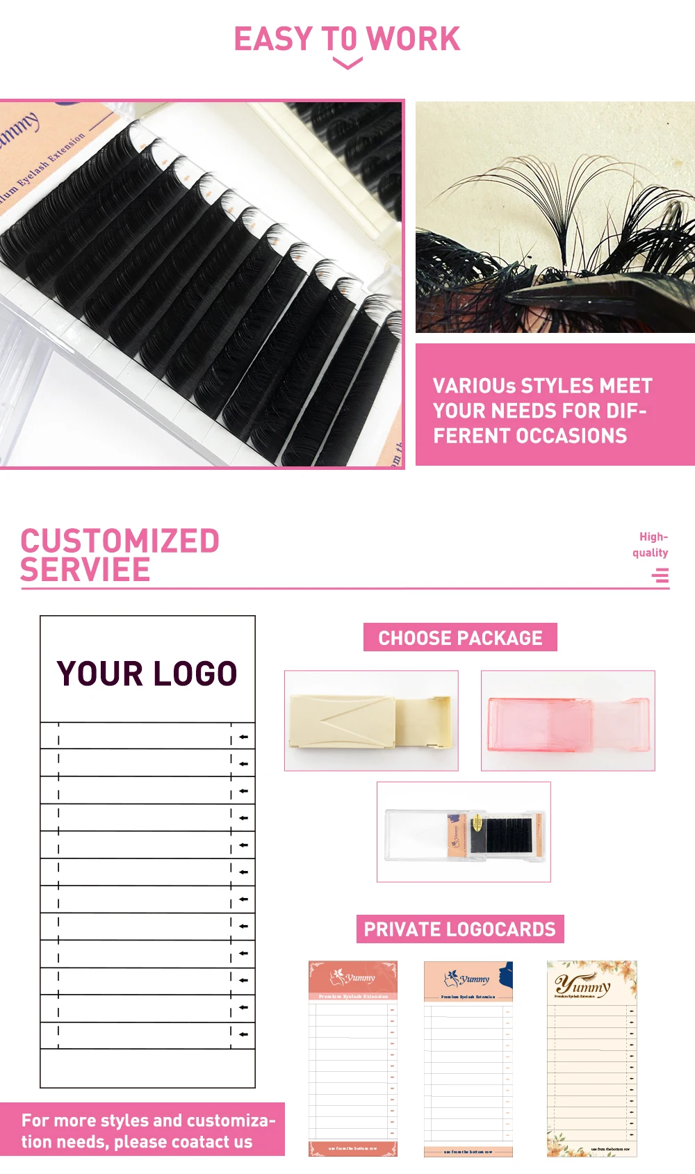 Wholesale Customized Eyelash Extension Kit Mannequin Head Lash Training ...