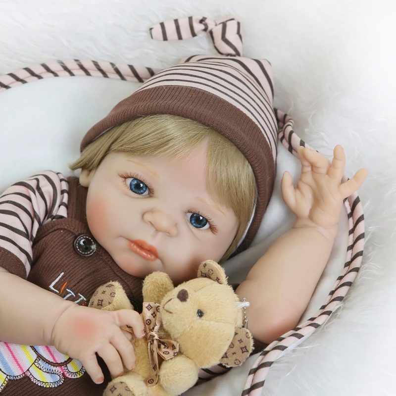 19 Inches Chinese Toy Manufacturer Silicone Full Body Baby Doll ...