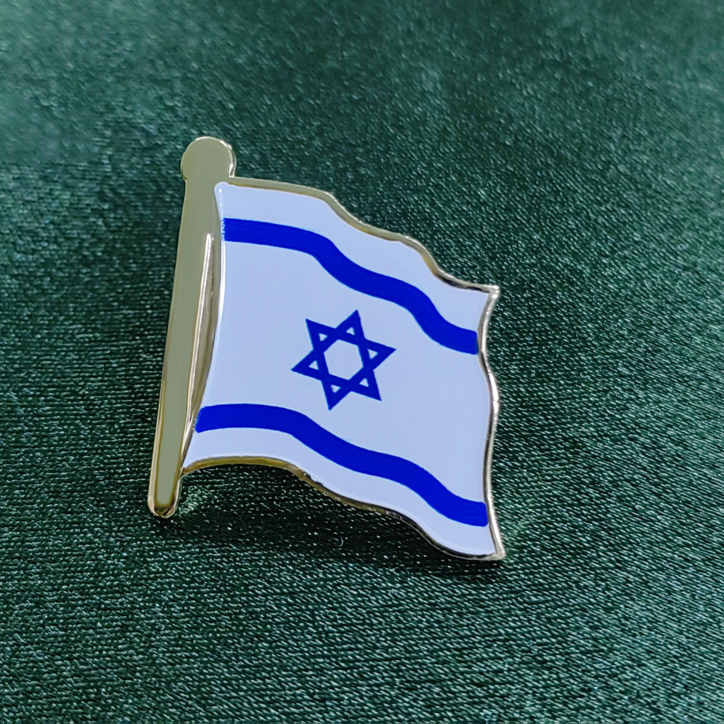 Wholesale Customize Israel Flag Badges High Quality Creative Hard ...