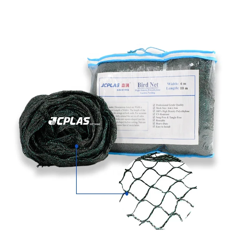 Factory Customized 100% Polyethylene Firm Mesh Fishing Net Anti-bird ...