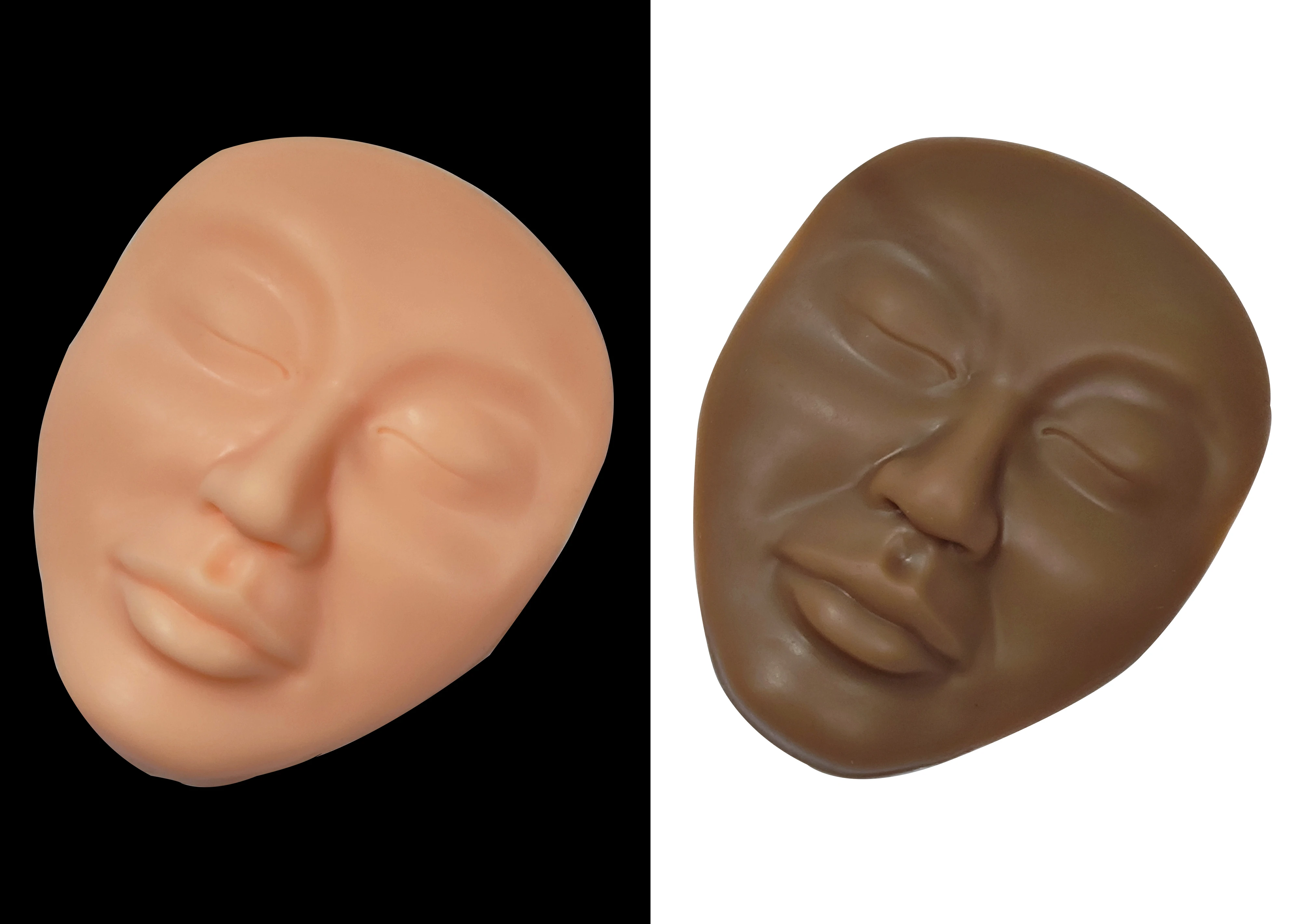 100% Silicone 3D Realistic Full Face Skin Pads Pmu Microblading ...