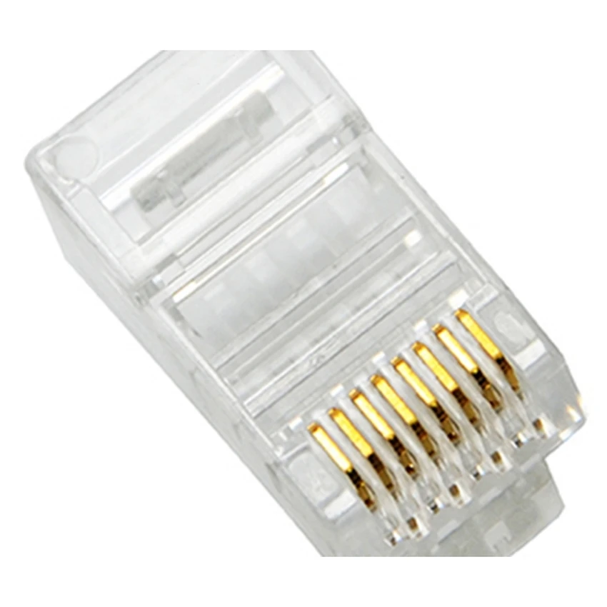 Rj45 Cat6 Cat5e Connector 3 Prong 8p8c Modular Ethernet Utp Network ...