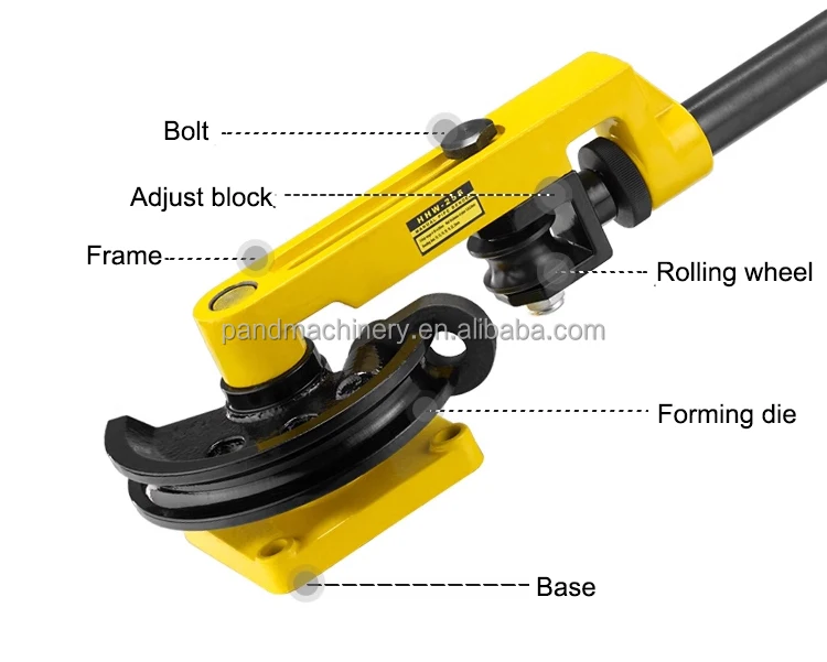 180 Degree Manual Iron Pipe Bender Machine - Precision & Durability
