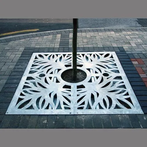 OEM Laser Cut Corten Steel Round Tree Grates Square Stainless Steel ...