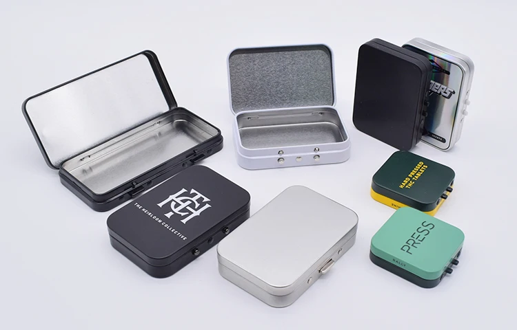 Custom Printed Rectangular Metallic Box - Eco-Friendly Gift