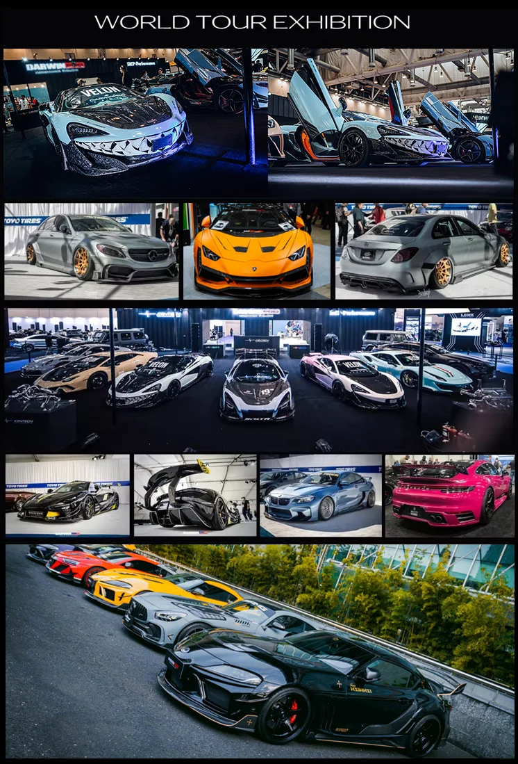 Carbonado 2001-2007 WI 스타일 C-CLASS(W203) 후드, 블랙, 새 제품