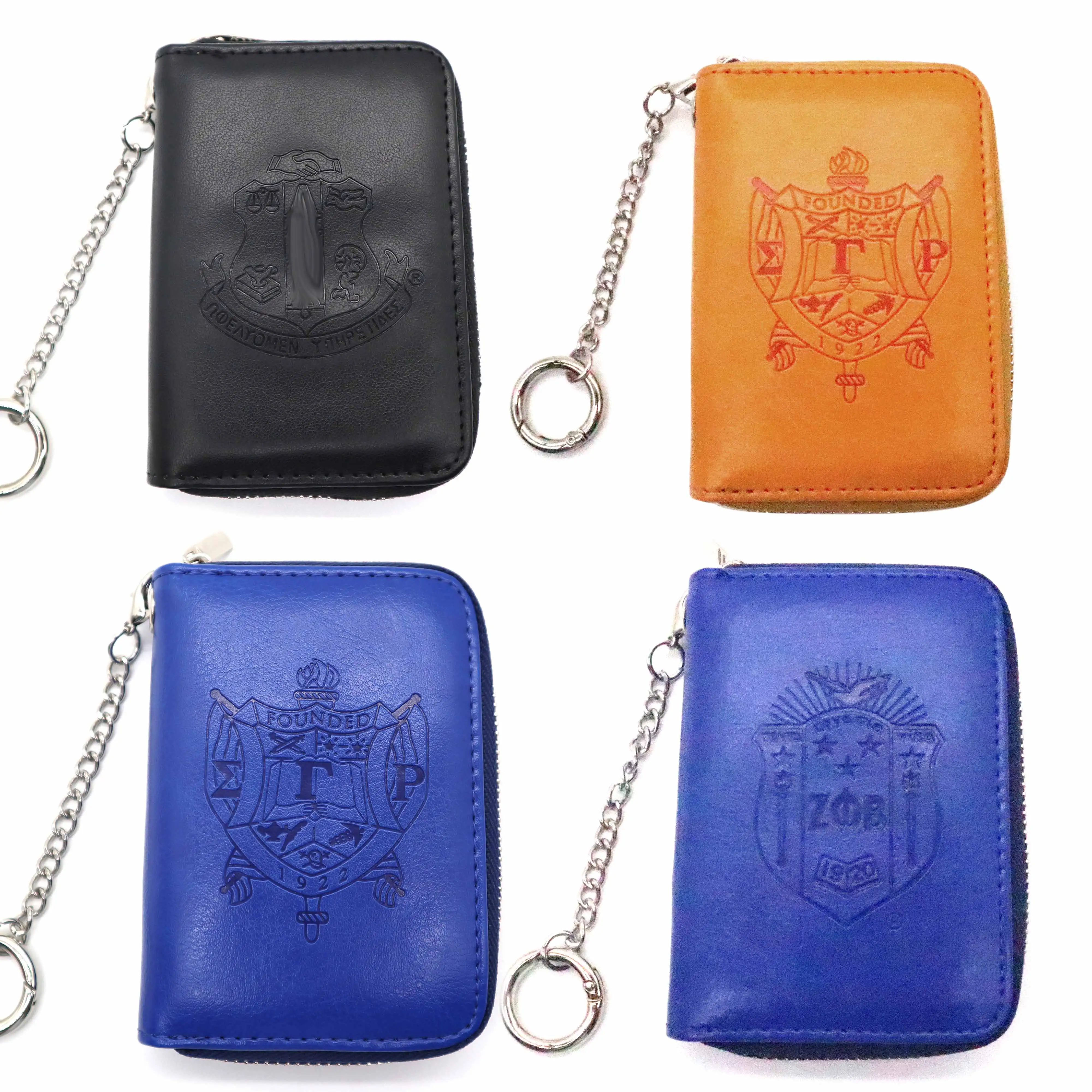 2025 Trending Greek Letters PU Leather Credit Card Holder Wallet ...