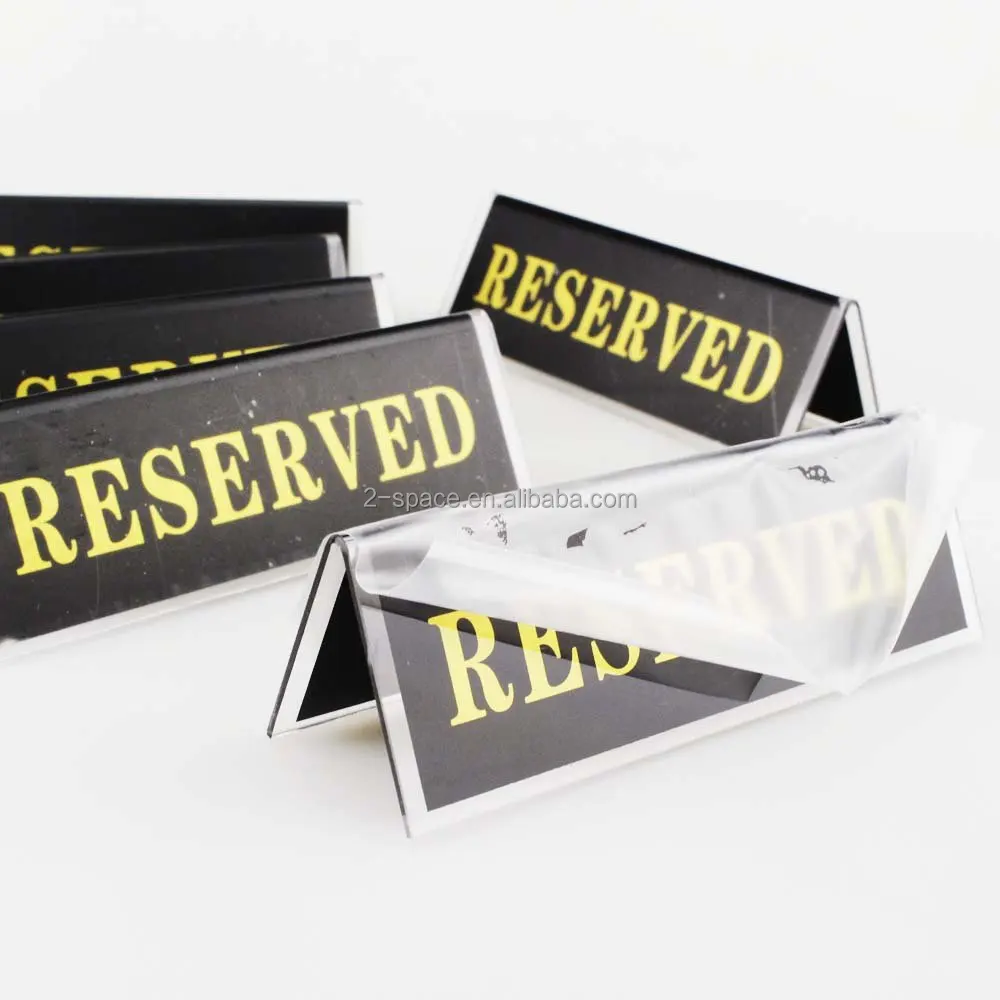 Acrylic Name Plate Display Table Stands - Durable & Versatile