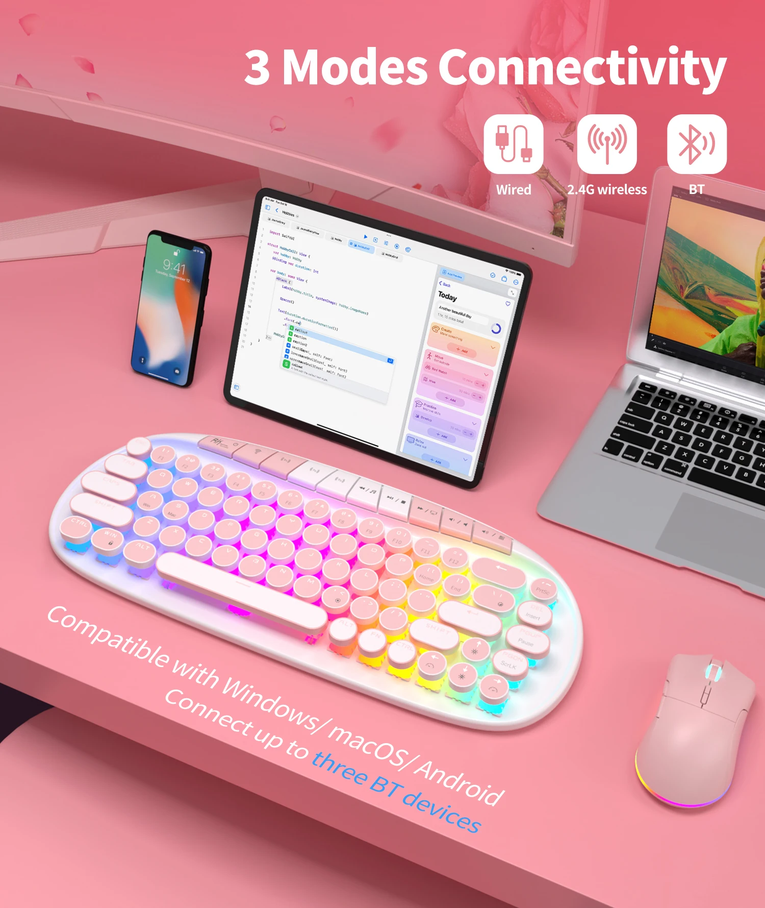 Royal Kludge RK Gaming Keyboard - 68 Key Mechanical Bliss