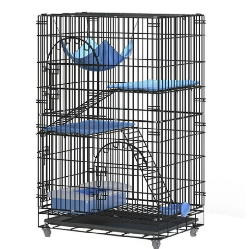 Top Quality Strong Durable Foldable Wire Metal Cat Cage With Wheels ...