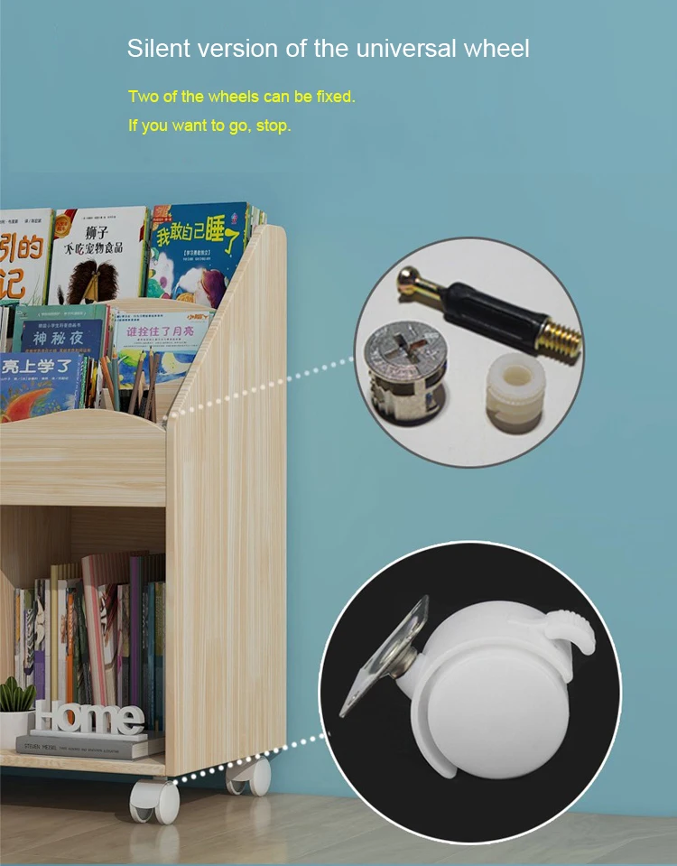 Hot Selling 2023 New Product Modern Style White Bookcase Three-story ...