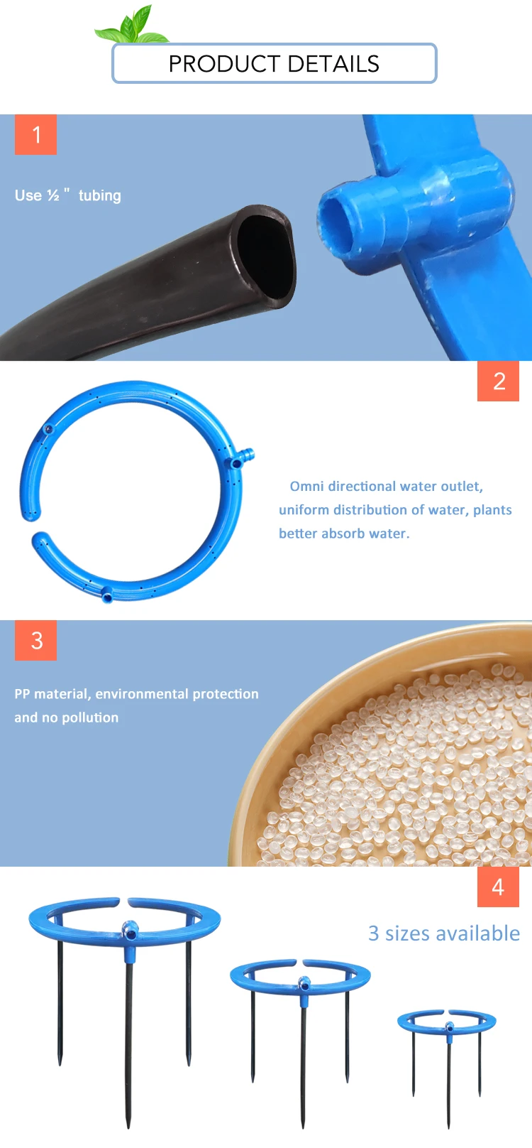 Hydroponic Water Distributor - Drip Irrigation Ring