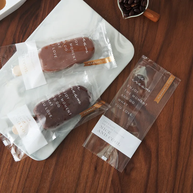 Transparent Frozen Ice Cream Food Packaging Custom Printed Ice Lolly ...