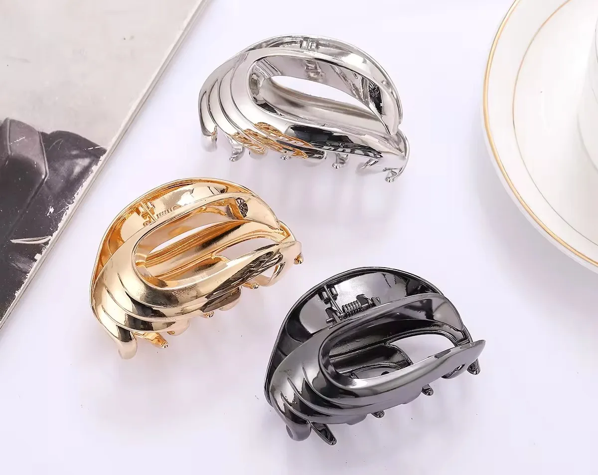 4cm*7cm Angle Wing Hair Claws Clips To Make Girls Ponytail Higher Zinc ...