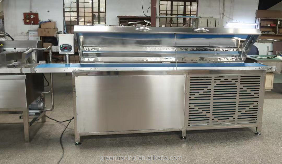 8kg 15kg 30 Small Chocolate Covered Enrobing Enrober Machine Cooling ...