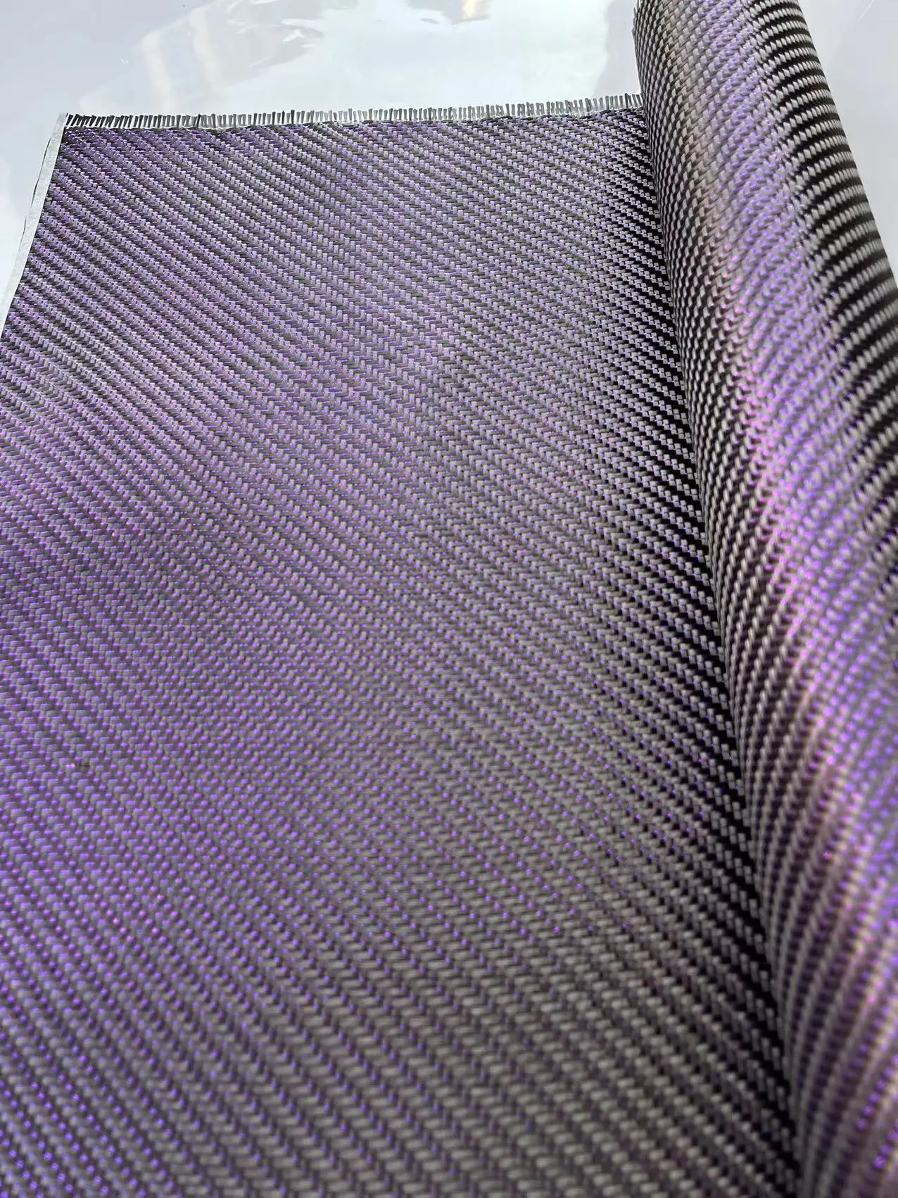 High Strength Purple Carbon Fiber Fabric - Custom Price