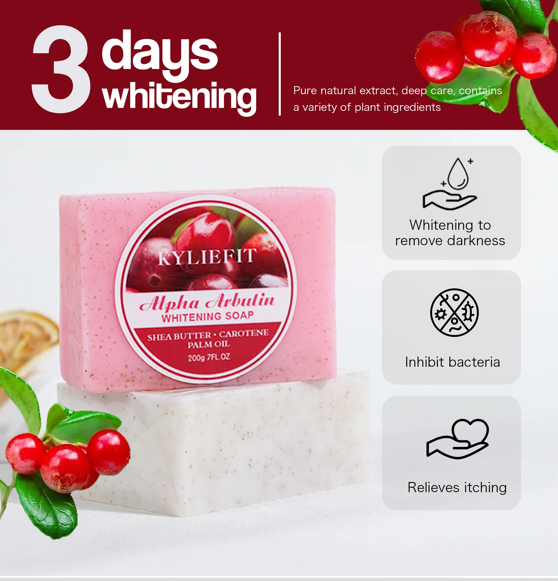 KYLIEFIT Private Label Organic Arbutin Soap for Vagina