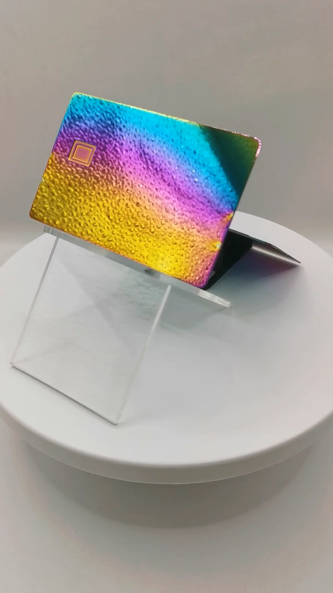 Blank Metal Credit Card Mirror Rainbow Visa Credit Card Debit Card Emv ...