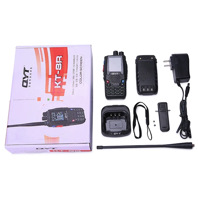 Customized Logo QYT KT-8R Quad Band Walkie Talkie - 200 Channels, 5W Power