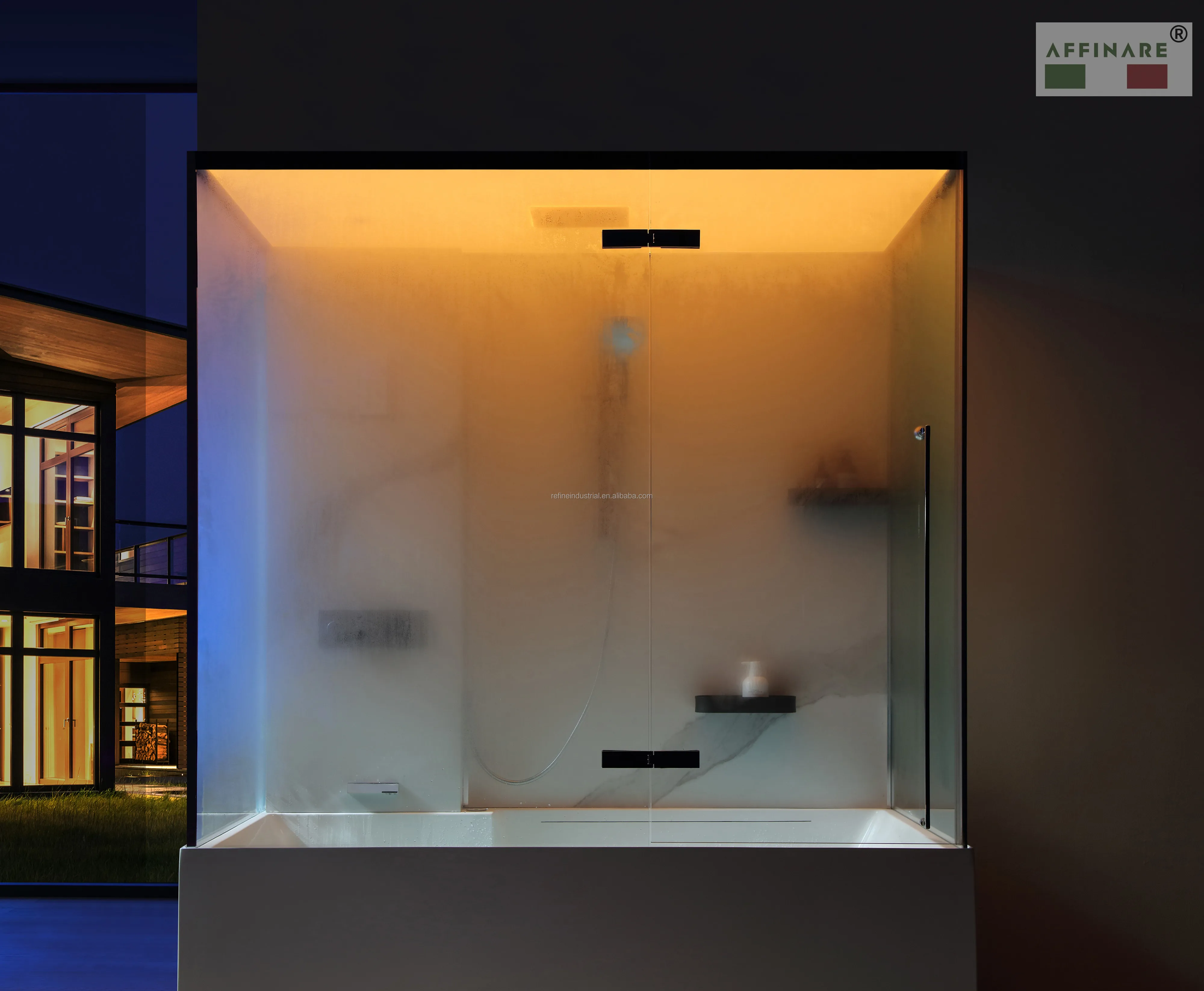 1.8M Hotel Italian Design Bathroom - Hydro Massage Steam Shower Room Cabin