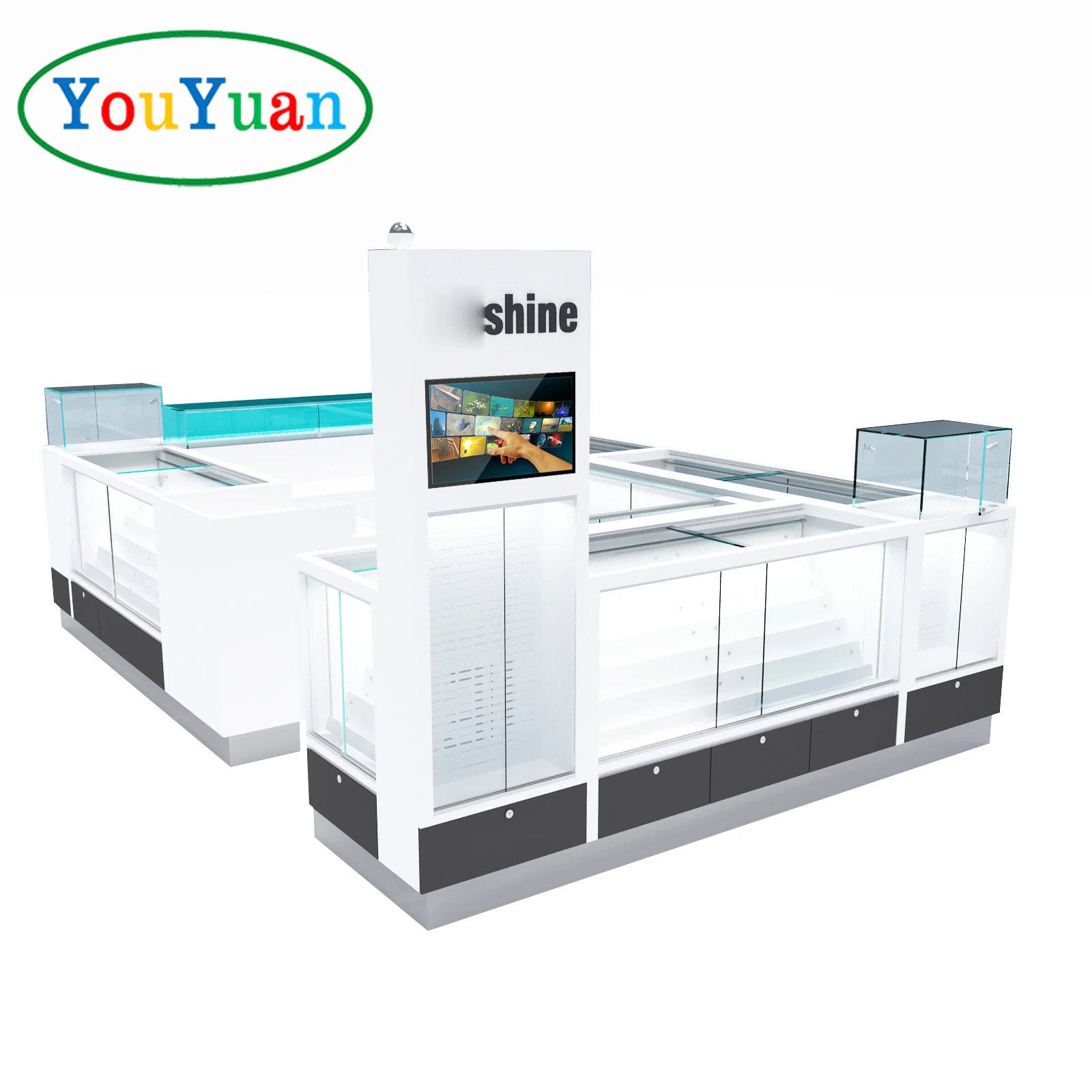 Shop Counter Table Design to Display Mobile Phone Glass Display Counter ...