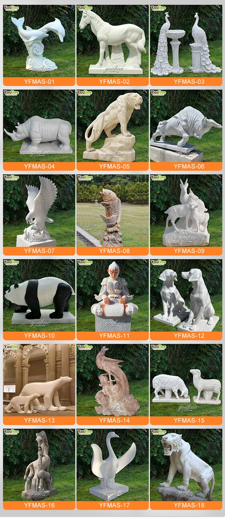 Hand Carved Omodern Outdoor Marble Panther Statue for Villas – High ...