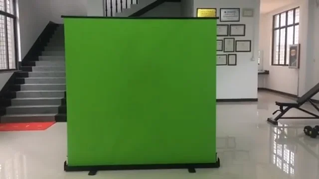 Portable Floor Rising Green Screen Backdrop With Stand Collapsible ...