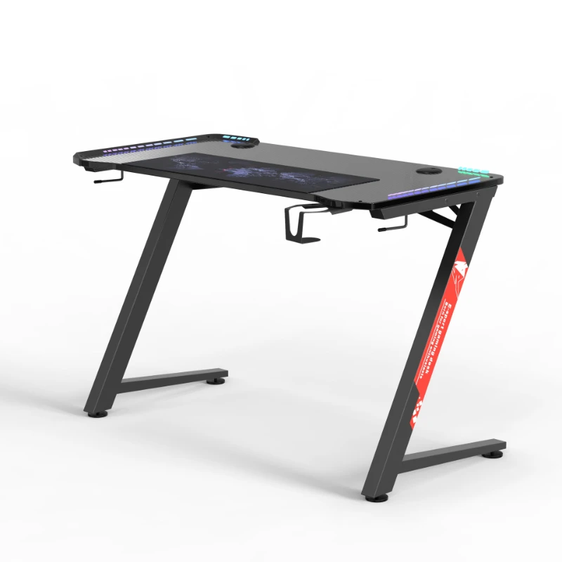 Large Desktop Rgb Gaming Desk Corner E-sports Computer Gaming Table ...