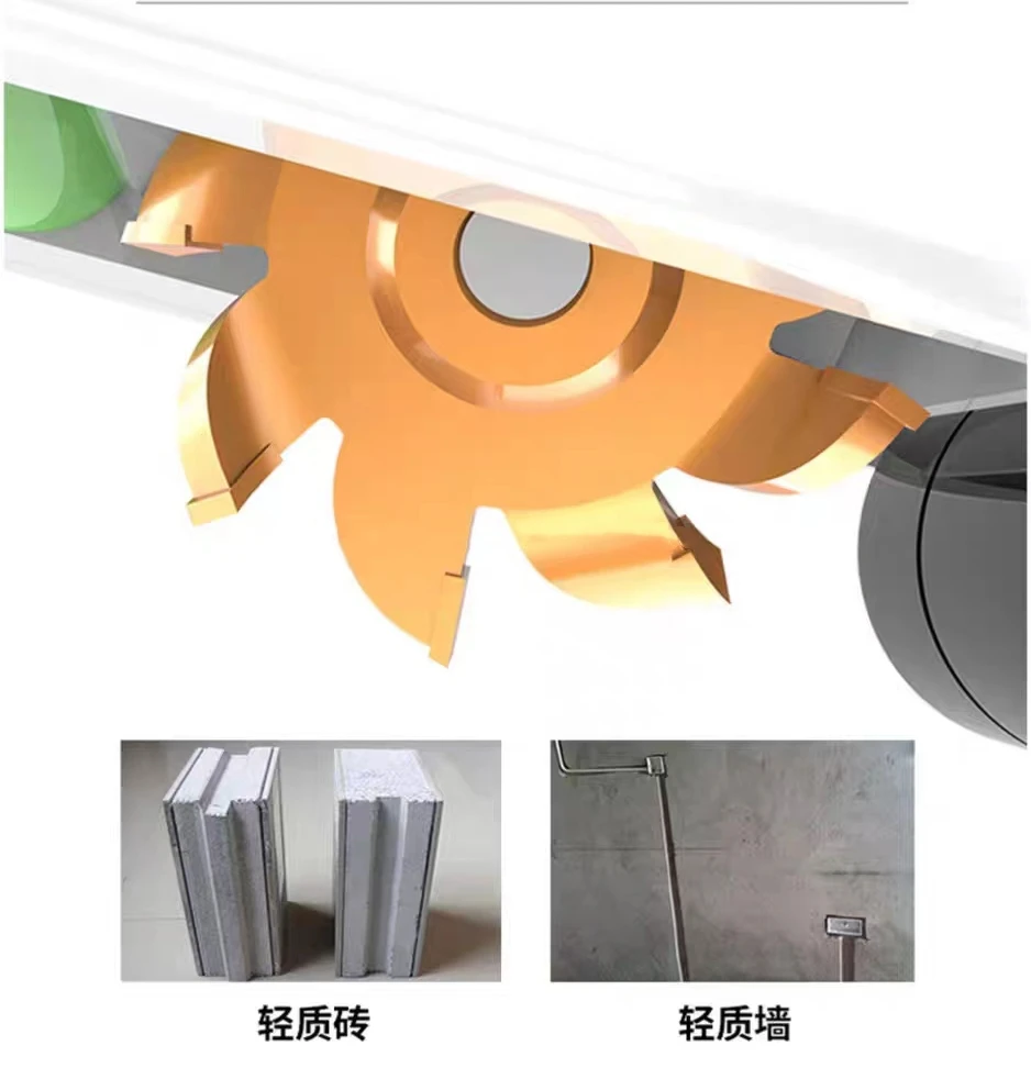 Dust Free Electric Wall Chaser Powerful Wall Groove Cutting Saw Machine ...