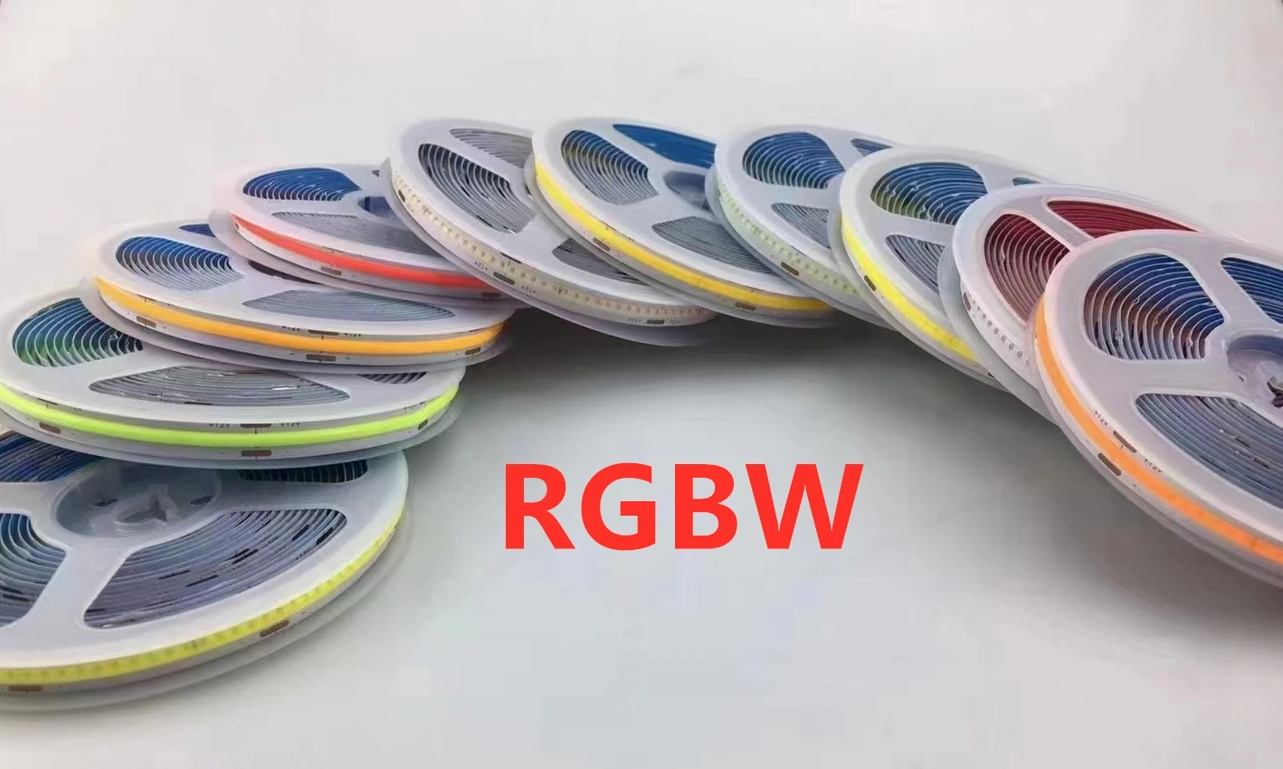 Professional Best 5m 10m 12v 24v 220v Rgbw Cob Light Strip Wholesale ...
