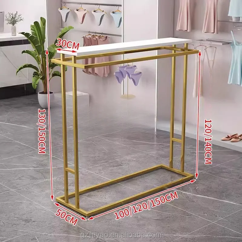 Retail Gold Display Rack Stand - Durable & Stylish Furniture
