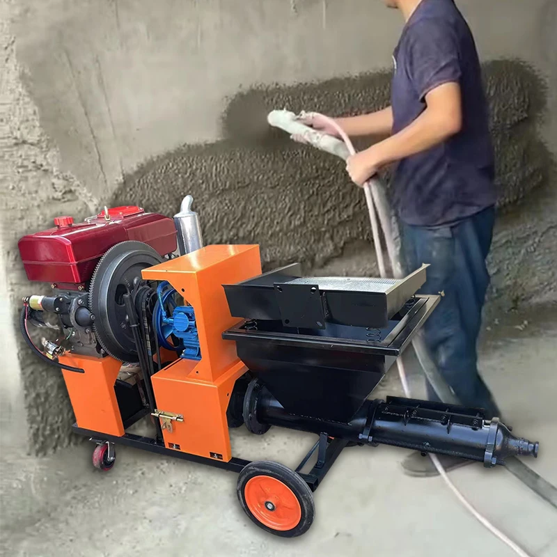 concrete mortar injection machine automatic mortar gypsum wall plaster ...