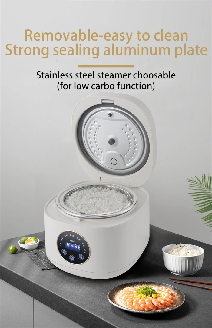 Low Sugar Rice Cooker - Silver Crest Mini Electric Rice Multi Cooker
