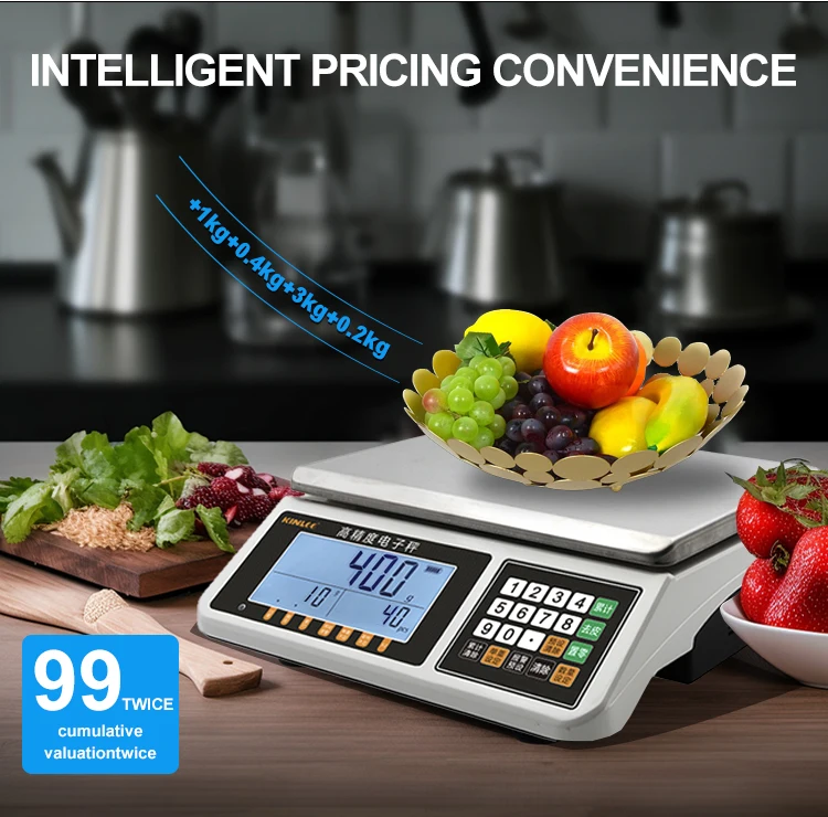 30kg High Precision Digital Weighing Scale Supermarket Computing ...
