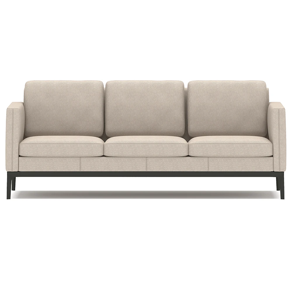 Modern furniture living room executive reception 3 seater leather couch ...