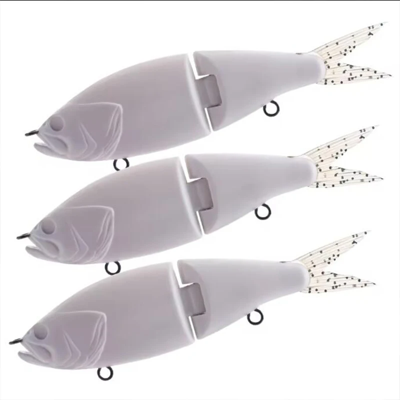 New Arrival Unpainted Glide Bait 15.5CM 36G Floating 2 Segmented Shad ...