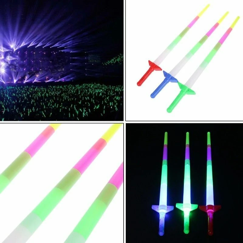 Expandable Laser Sabers - LED Swords That Glow in the Dark