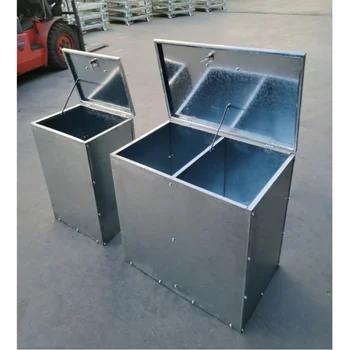 Heavy Duty Large Galvanised Feed Bin Animal Feed Storage Bins Horse ...
