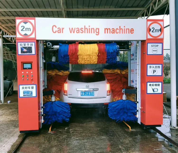 High Pressure Rollover Car Wash Brushes Machine Automatic Car Washer ...