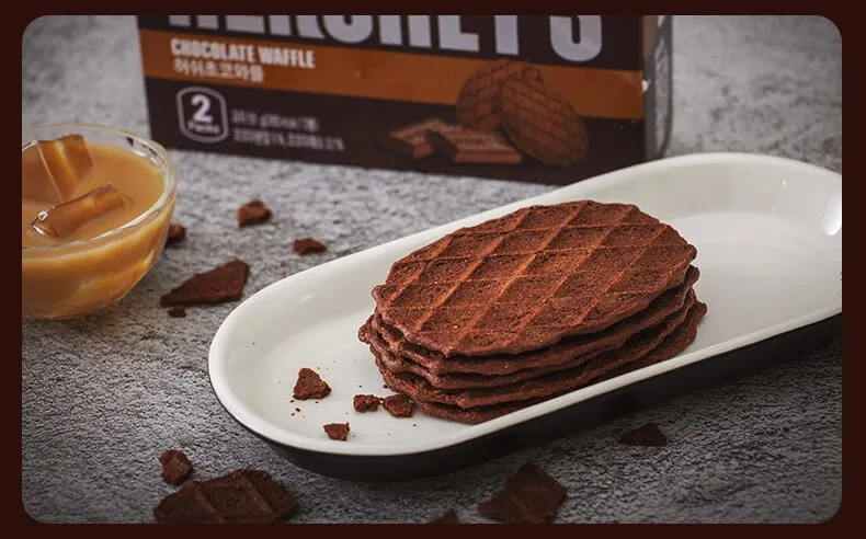 Wholesale Korean Hershey Chocolate Flavor Biscuit Waffle Biscuit Exotic ...