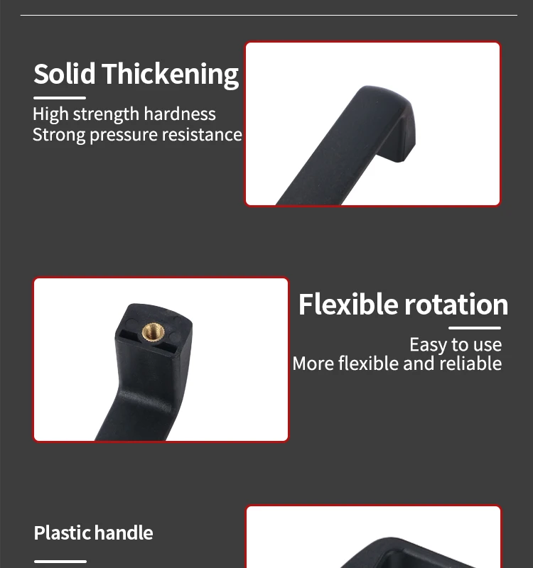 U-shaped Square Industrial Plastic Nylon Black And White Multi-color ...