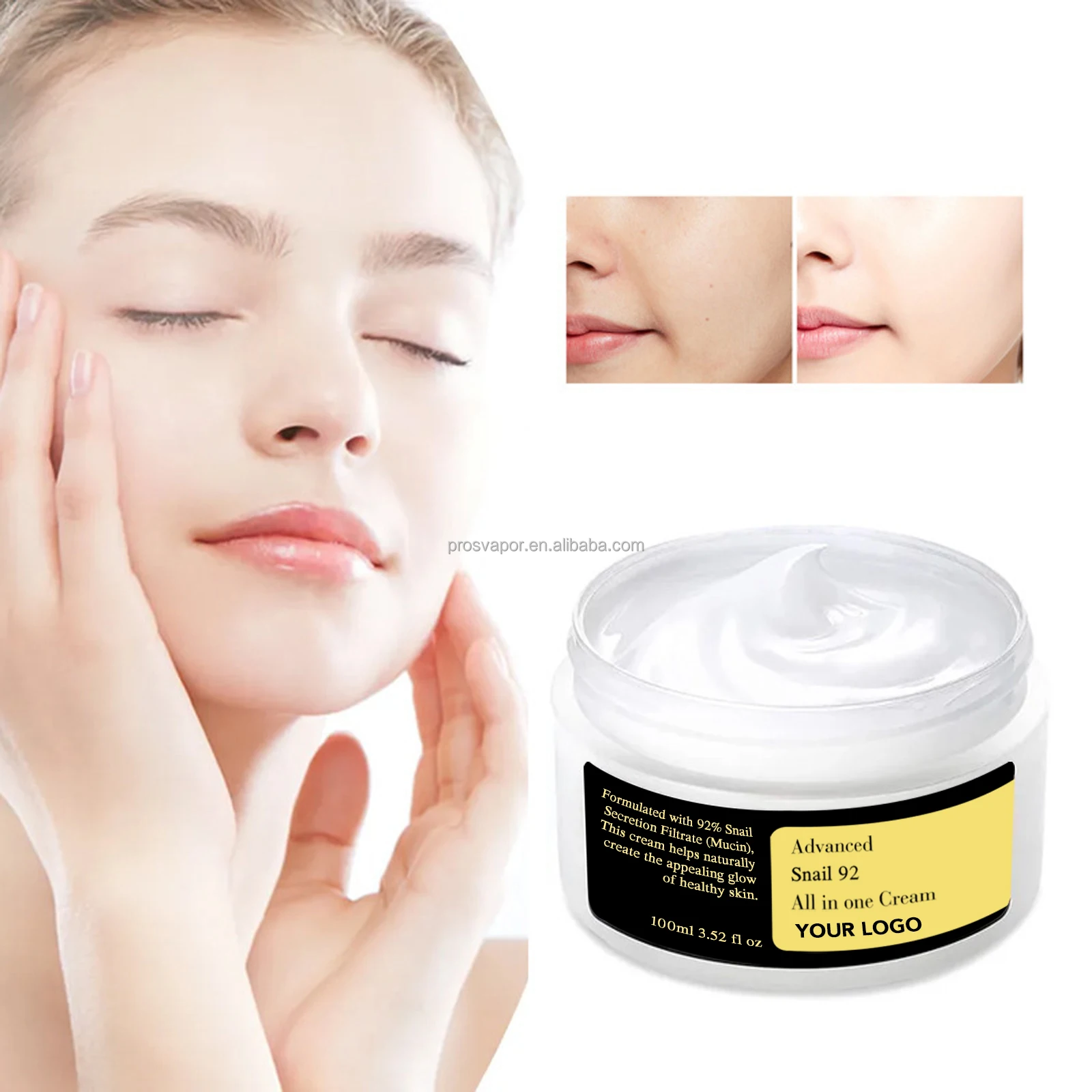 Custom Collagen Snail Mucin Anti Wrinkle Moisturizing Whitening Face ...