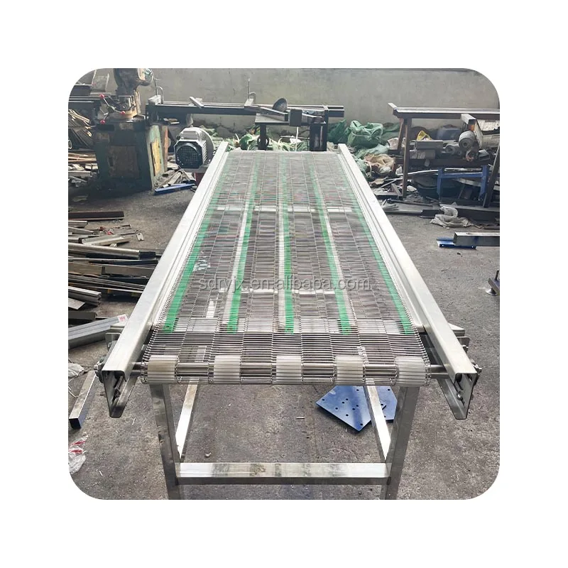 304 Stainless Steel Flat Flexible Wire Conveyor Belt Type B Mesh Belt ...