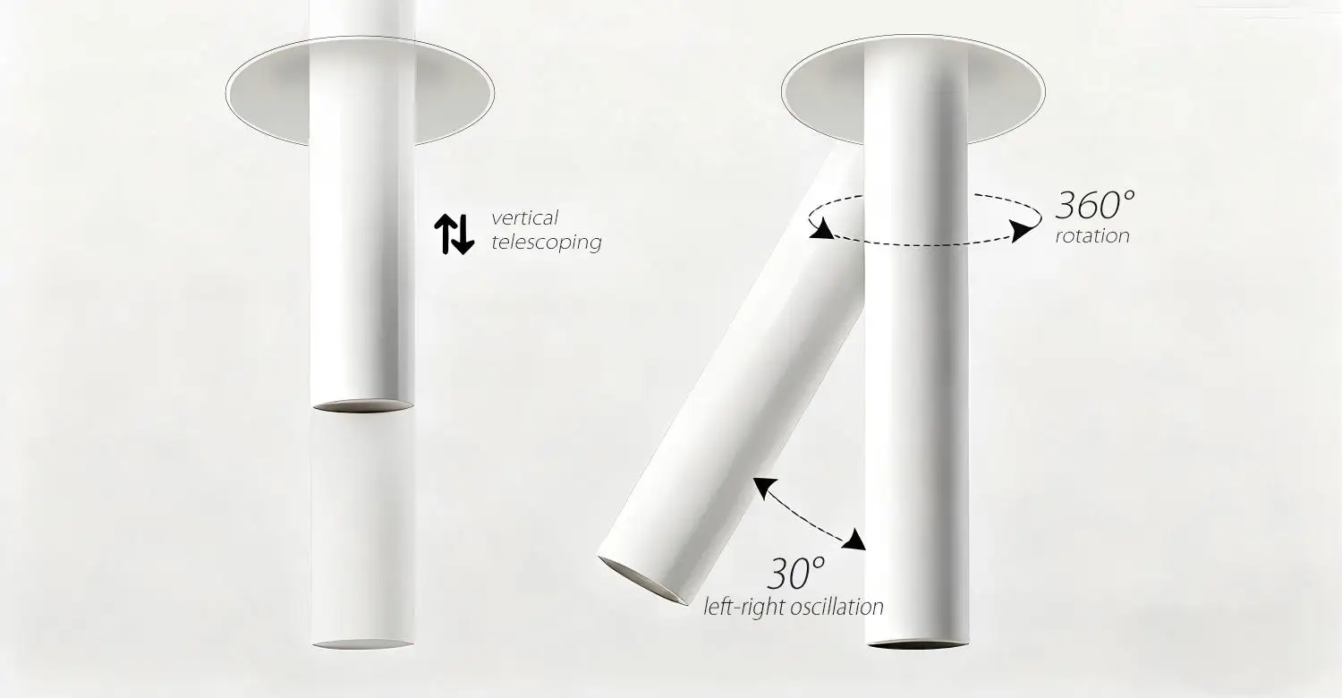 Dimmable LED Recessed Downlight (360° Rotation/30° Tilt), 7W/10W/12W ...