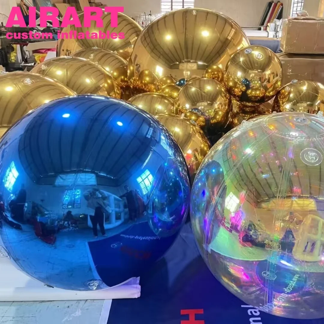 Inflatable Phantom Mirror Ball Inflatable Mirror Balloon with Motor ...