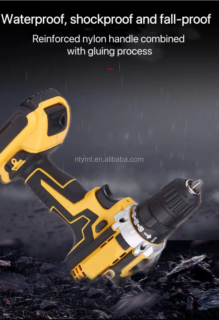 Custom Hand Drill Machine Lithium Battery 21V Power Tools