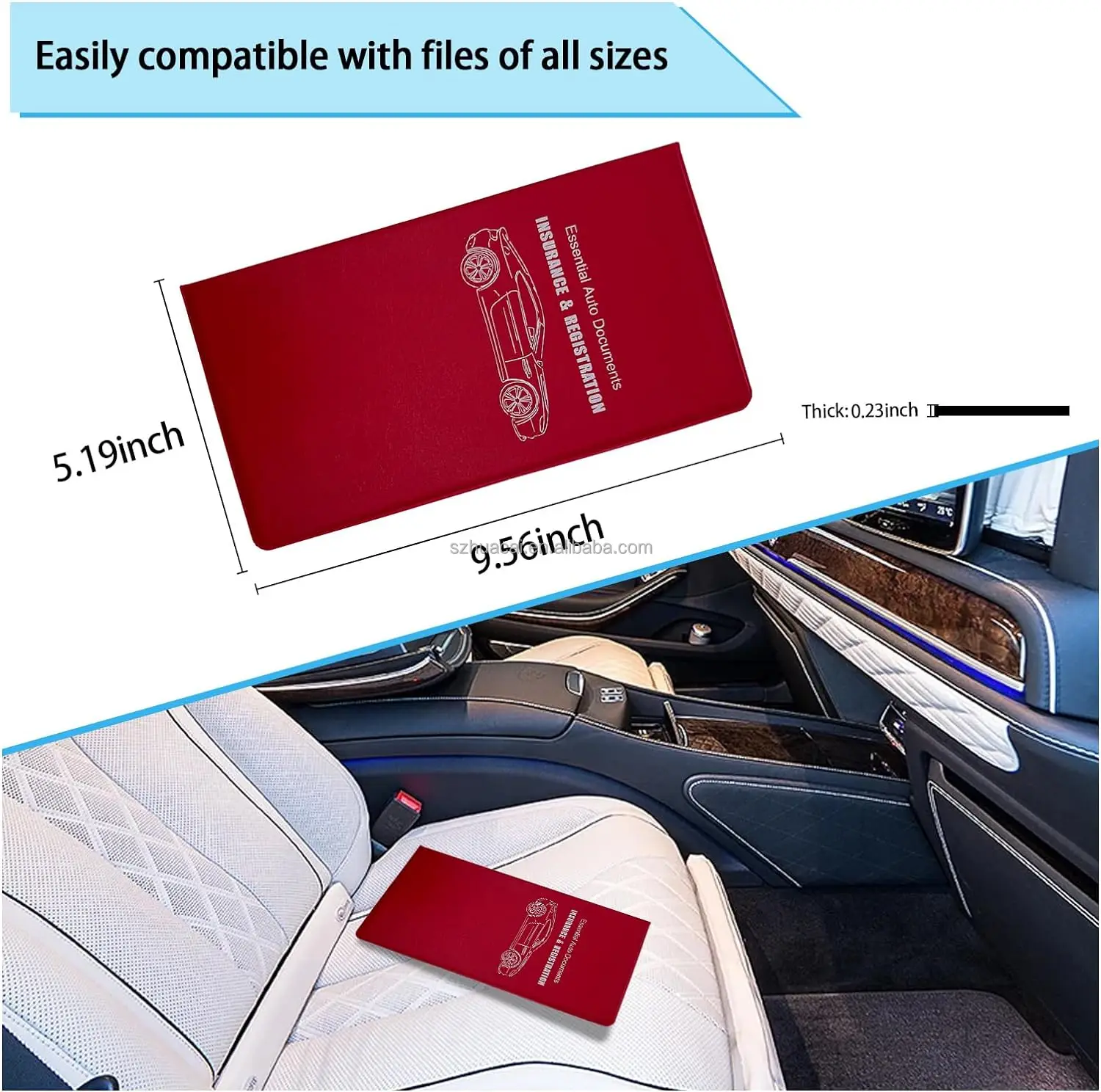 Waterproof Auto Vehicle Glove Box Organizer - Stylish & Functional
