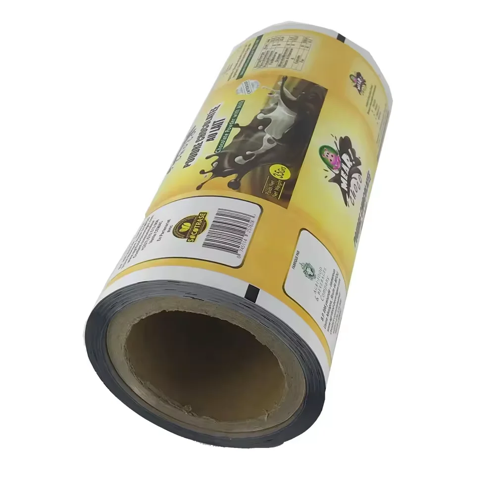 Printed Laminated Food Packaging Plastic Roll Film Flexible Wrapping ...